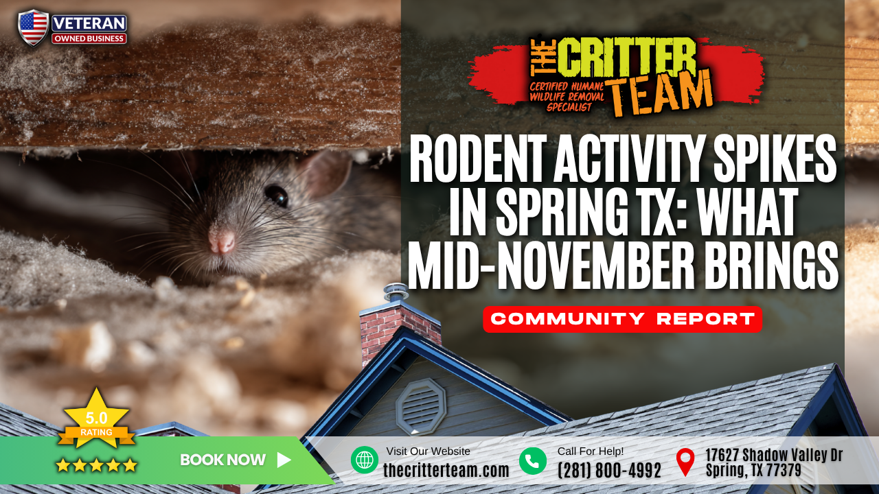 Rodent Activity Spikes in Spring TX: What Mid-November Brings | The ...