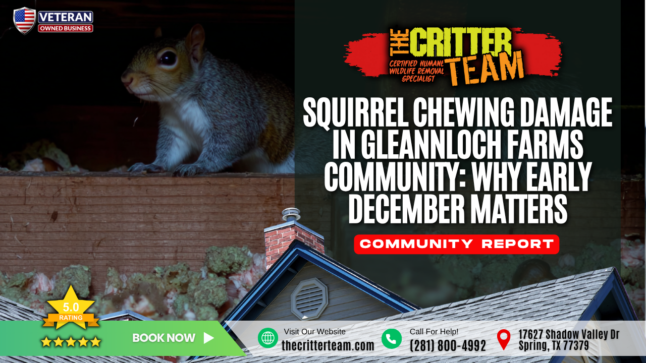 Squirrel Chewing Damage in Gleannloch Farms Community: Why Early ...
